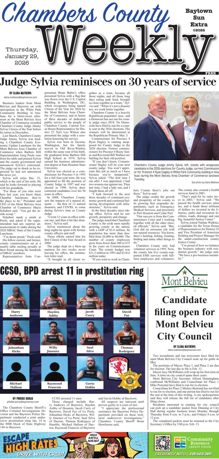 Page 01 | Chambers County Weekly | baytownsun.com
