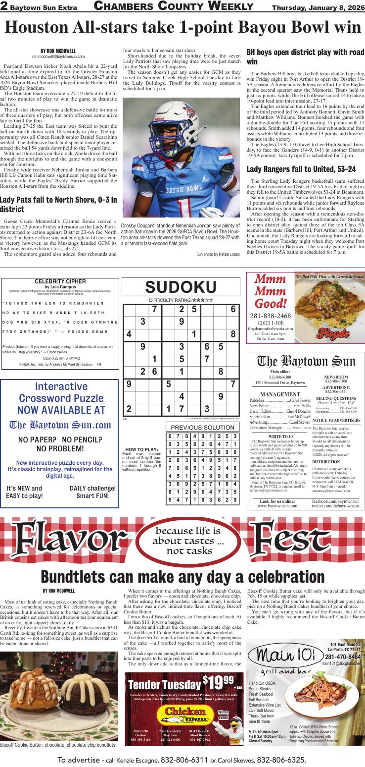 Page 02 | Chambers County Weekly | baytownsun.com