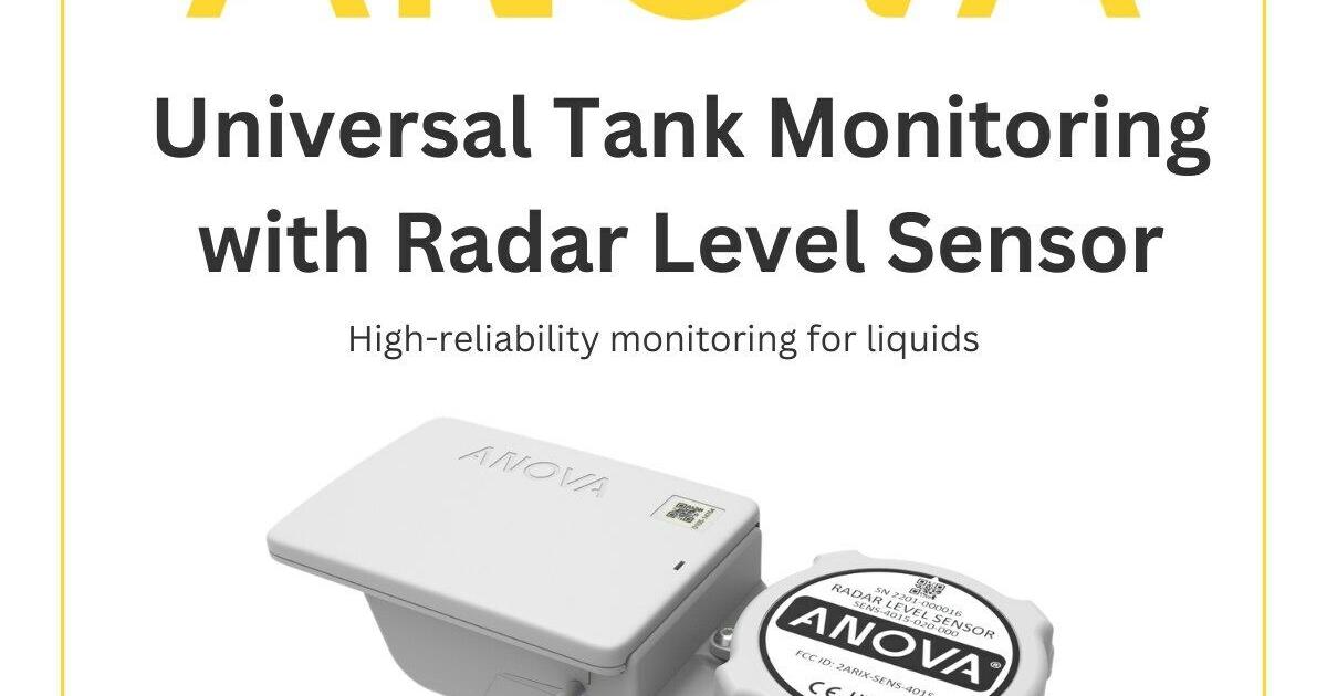 New Monitoring System with Radar Level Sensor Set to Change How ...