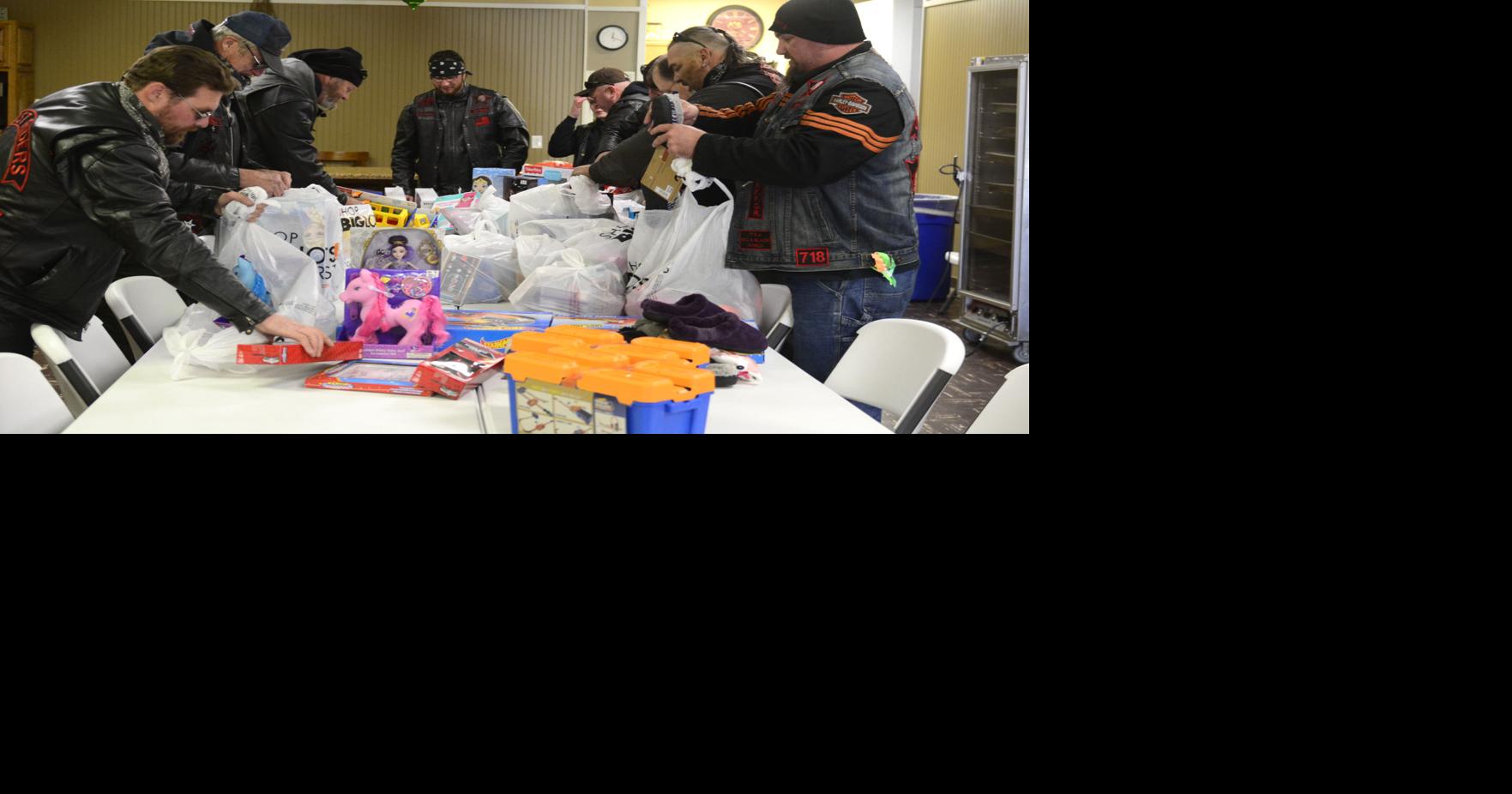 Through the cold the Ghost Riders rode to deliver toys to the Bluefield ...