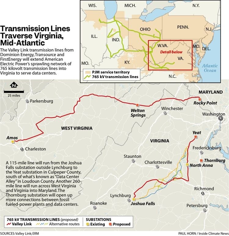 Residents wrangle over transmission line proposal for rural Virginia ...