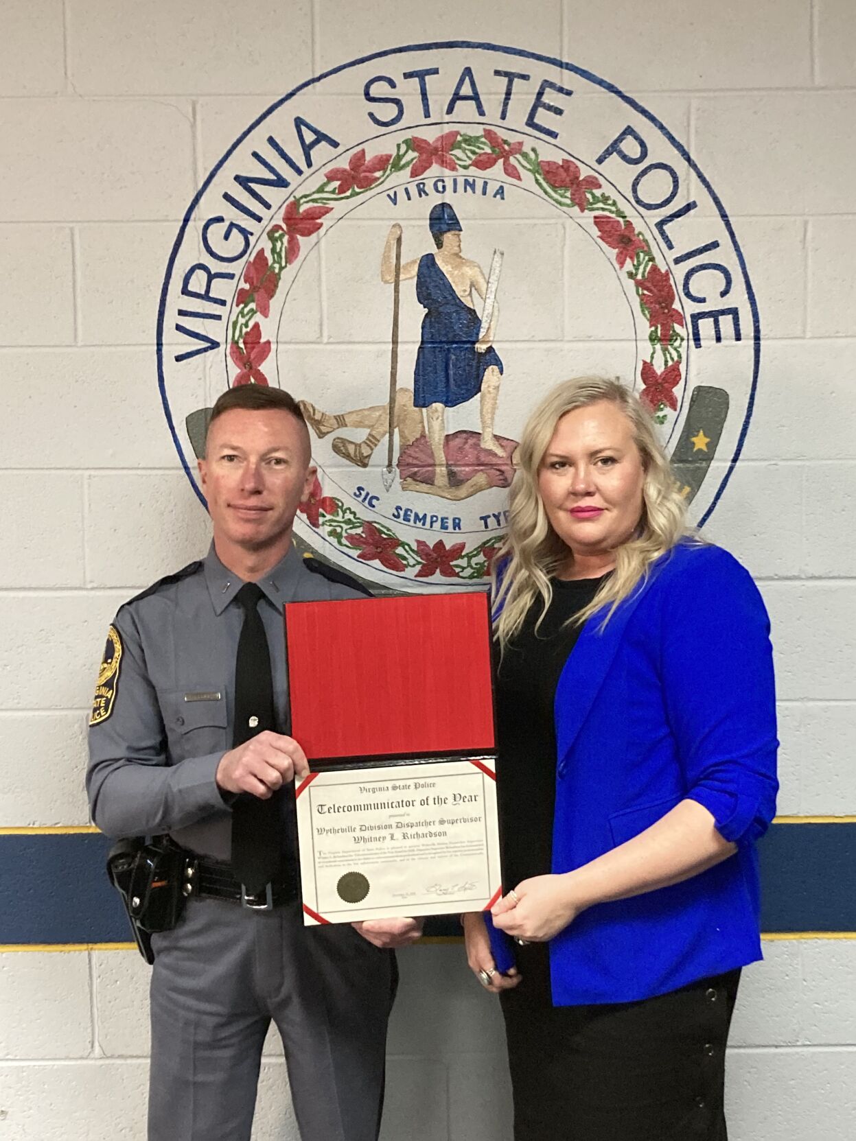 Area Virginia State Police dispatcher named Telecommunicator of the ...