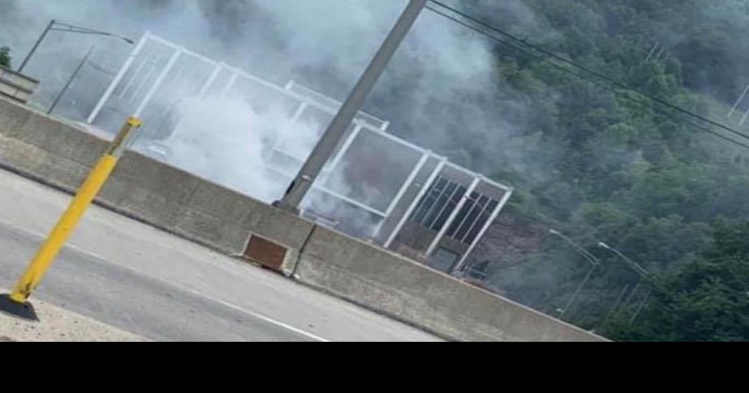 Officials respond to tractor trailer fire in front of the East River ...