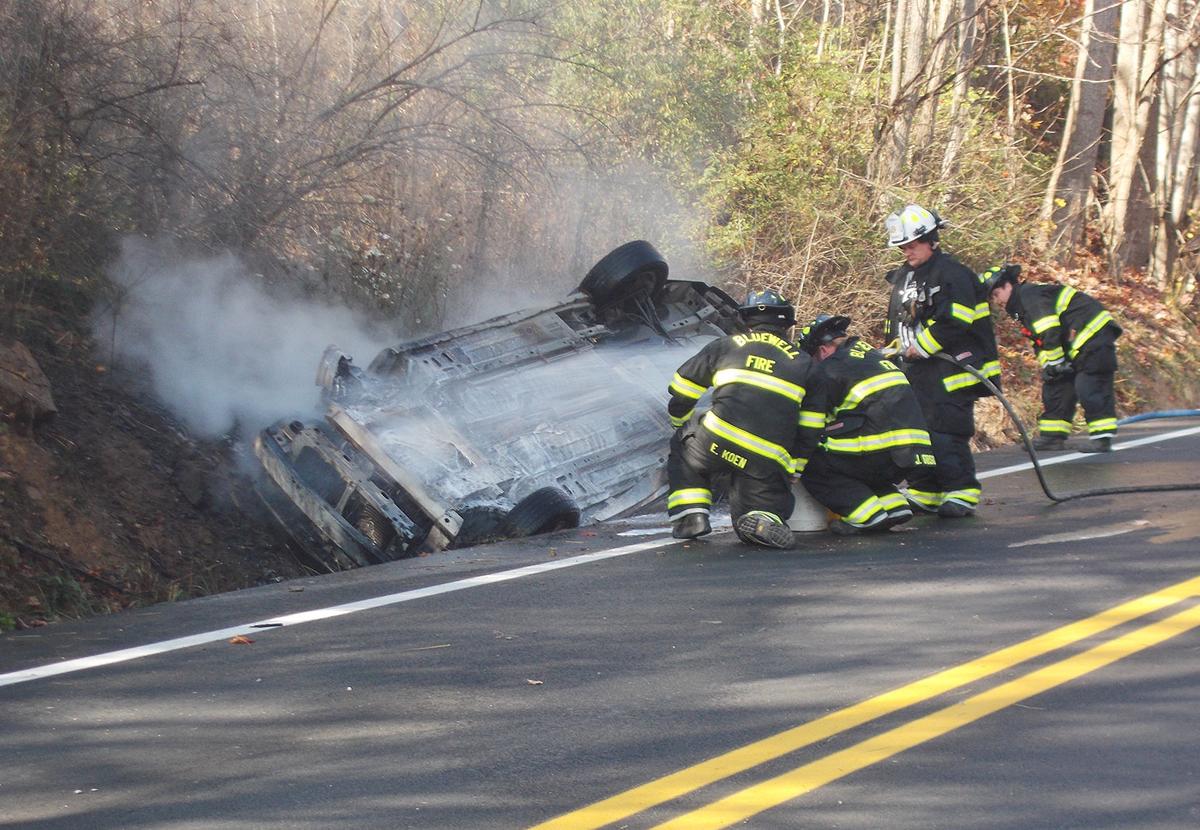 Car catches fire during single-car rollover accident | News | bdtonline.com