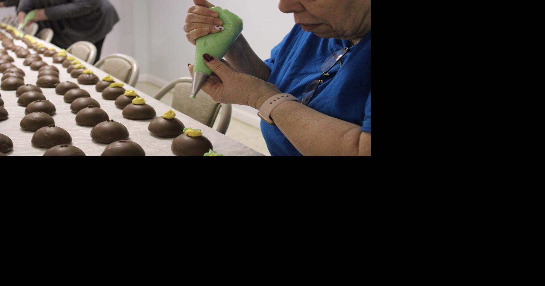 Trinity United Methodist Church marking peanut butter Easter Eggs as a ...