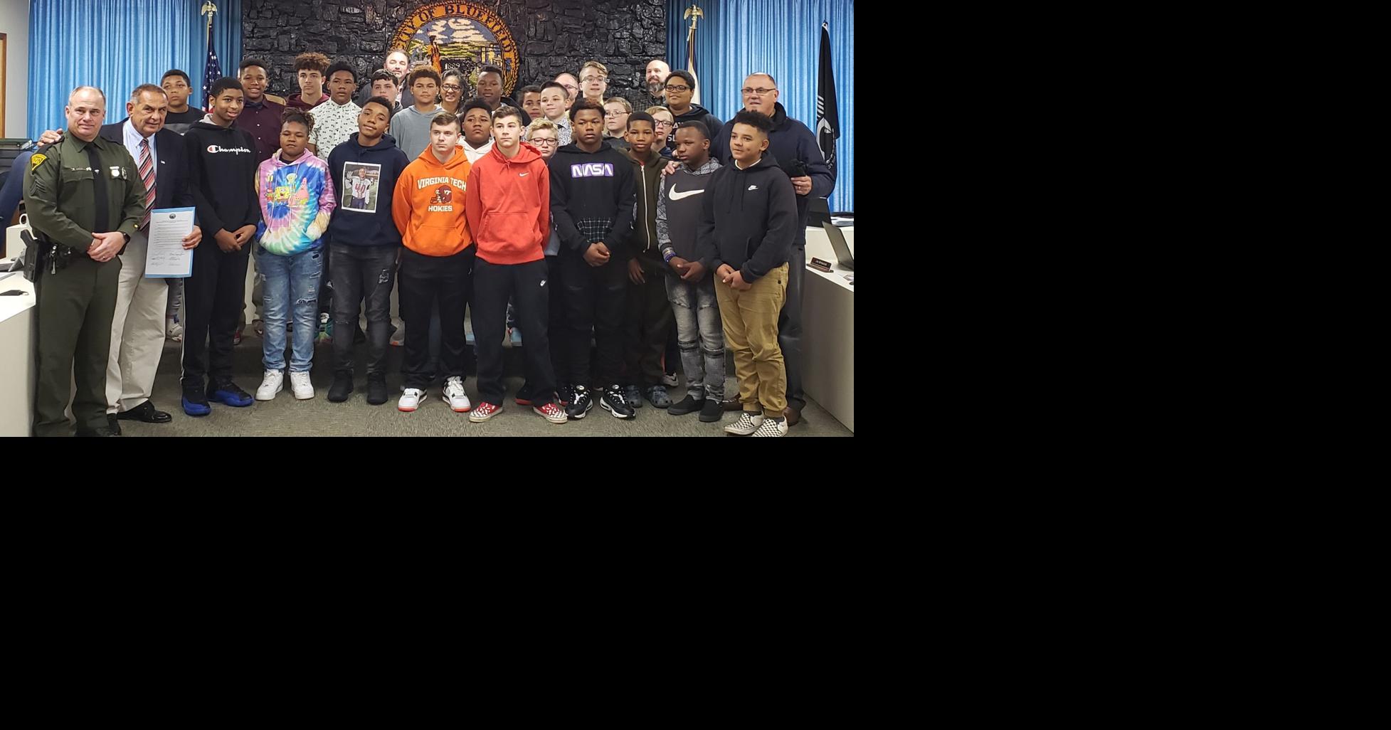 Bluefield football players of tomorrow honored by City Board of today ...