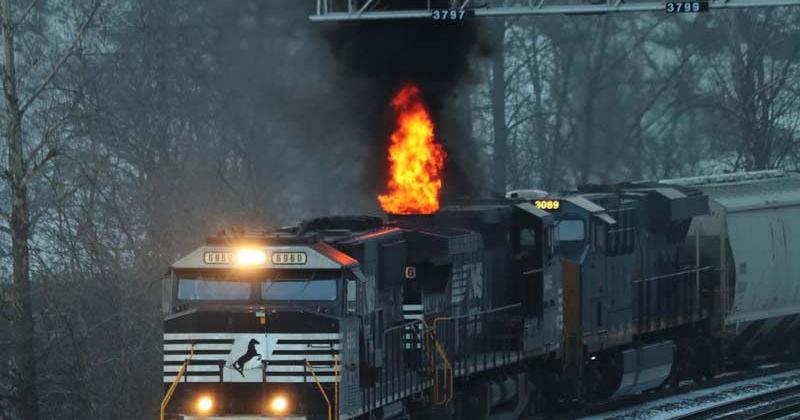 Local resident gets photos of flaming train car | News | bdtonline.com
