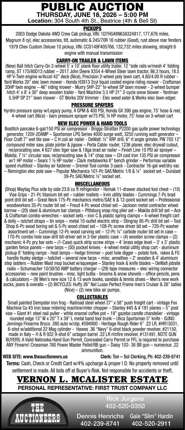 DENNIS HENRICHS - Ad from 2026-06-06