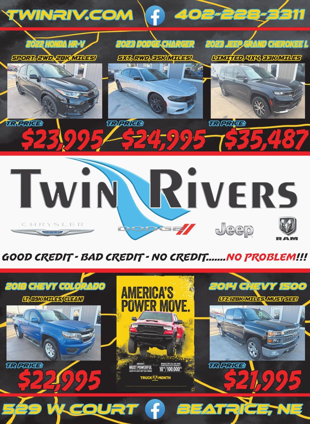 TWIN RIVERS DODGE - Ad from 2026-01-10