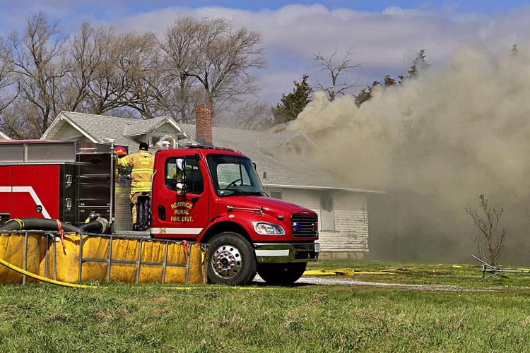 Rural fire departments participate in controlled burn