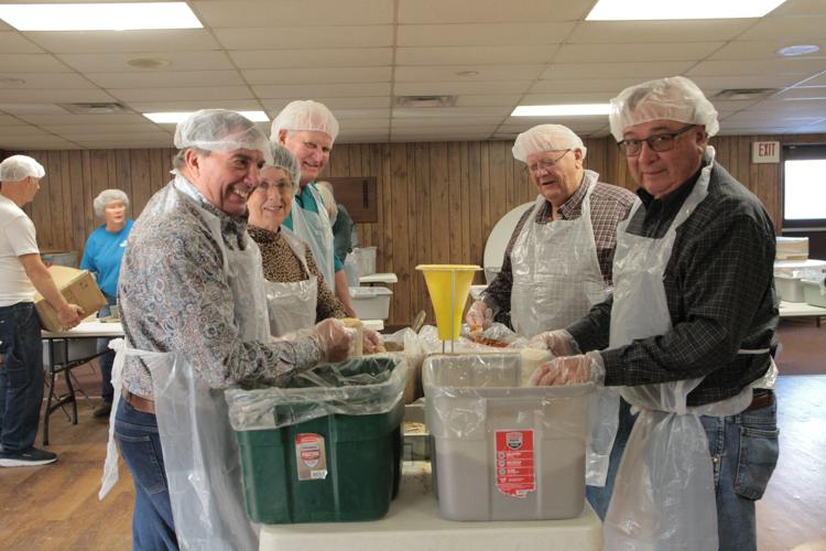 Volunteers pack Mercy Meals in Odell