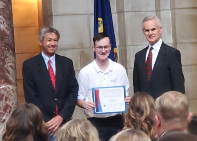 SCC student receives award at state capitol