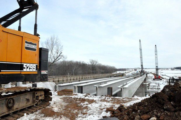 Construction continues on west Barneston bridge