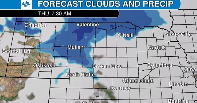 nebraska weather forecast snow thursday