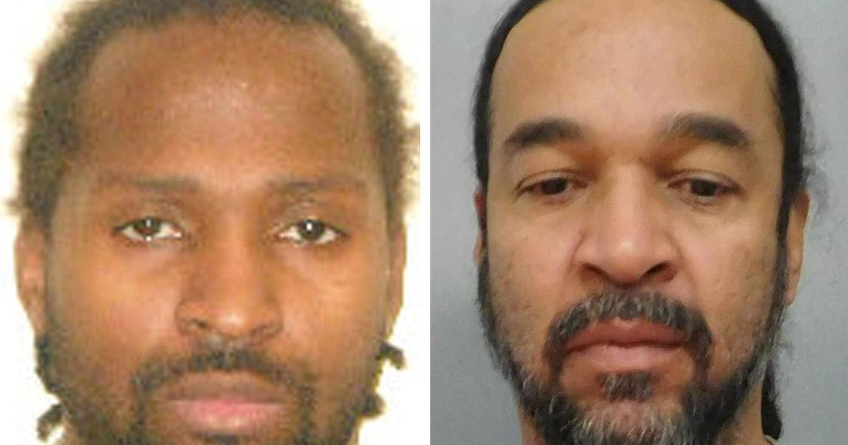 2 inmates at large after chase