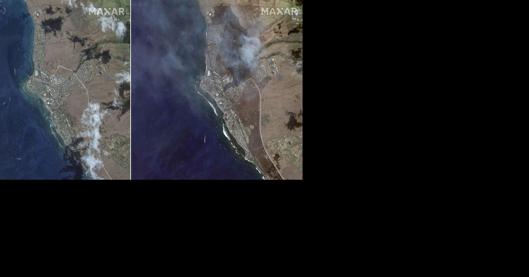 Photos show Lahaina before and after wildfire devastation