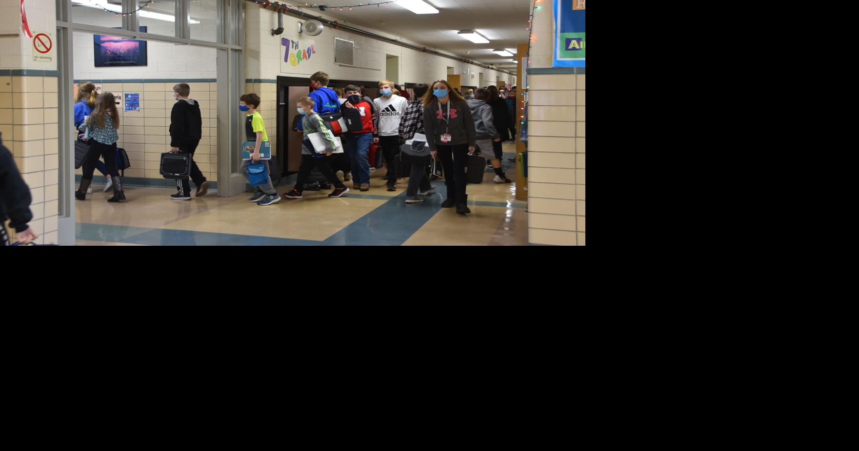 BMS students return to school post online learning and Thanksgiving break