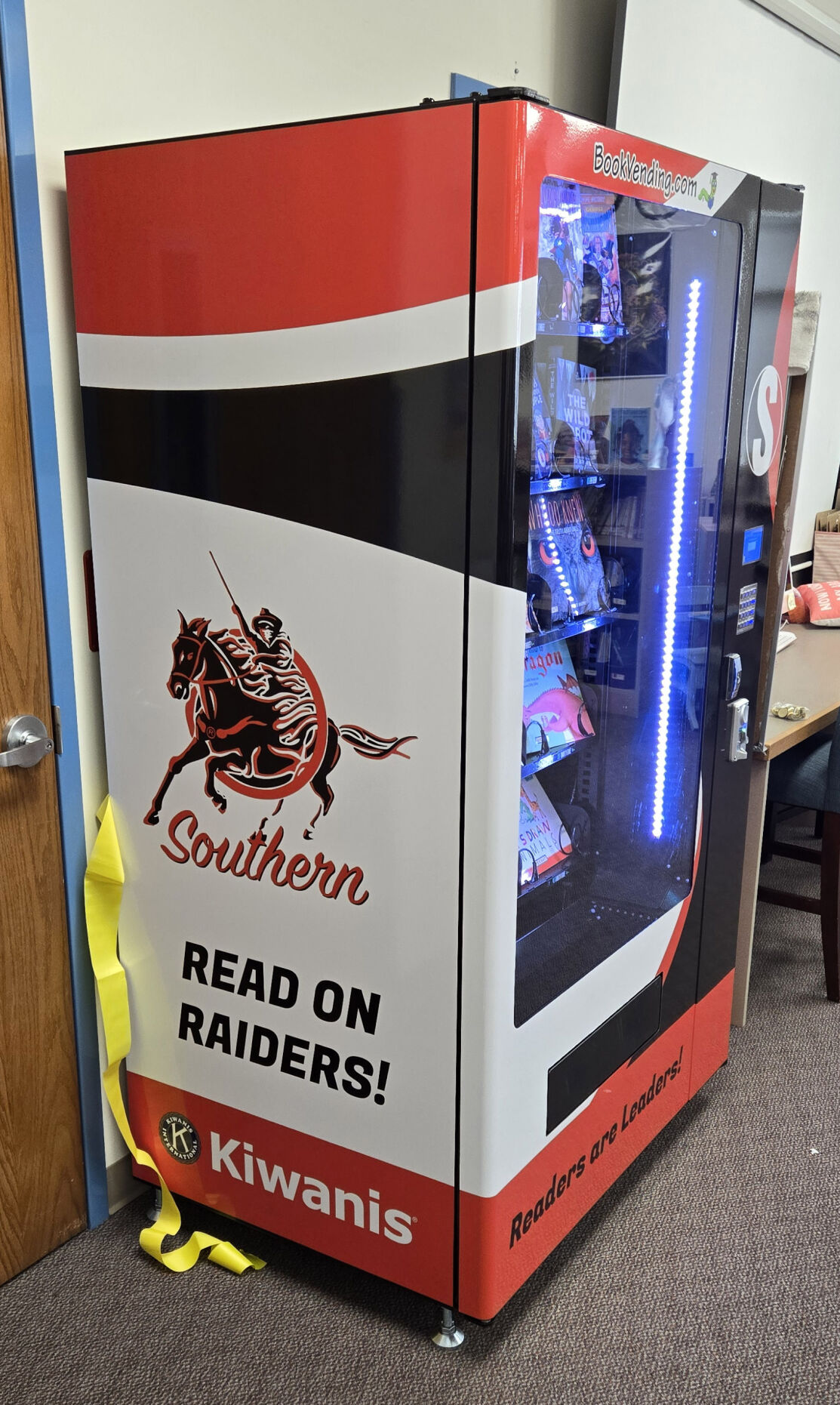 Book vending machine makes its debut at Southern Elementary