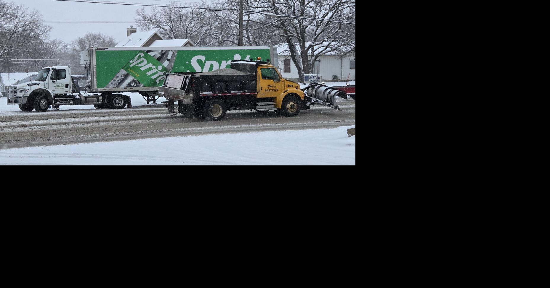 Snow falls on Dec. 1 in Beatrice, causing cancellations