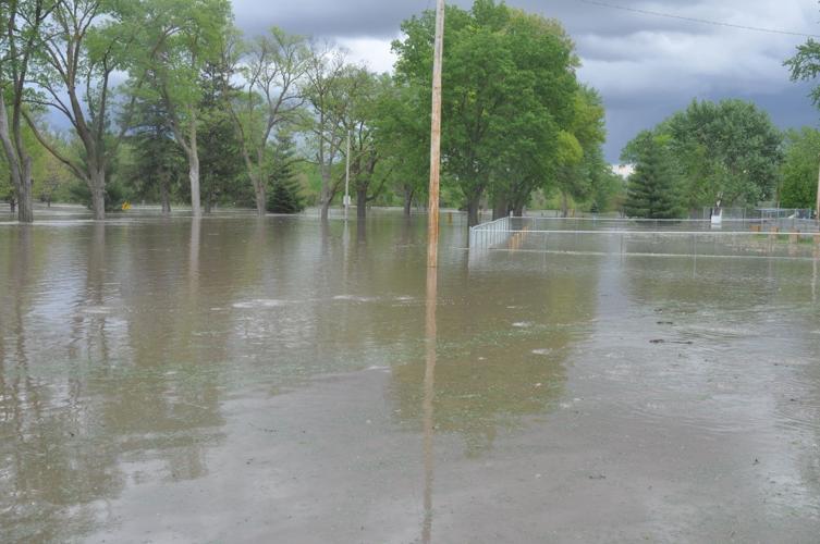 Big Blue River on the rise