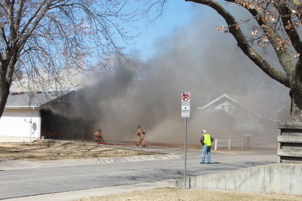 Fire damages Beatrice duplex