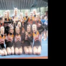 BHS cheerleading squad earns trophy in state competition