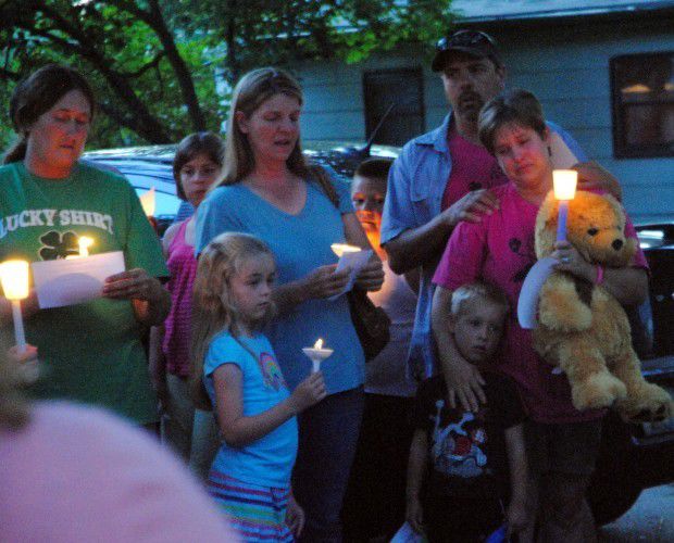 Candle light vigil honors Gracie Schultz
