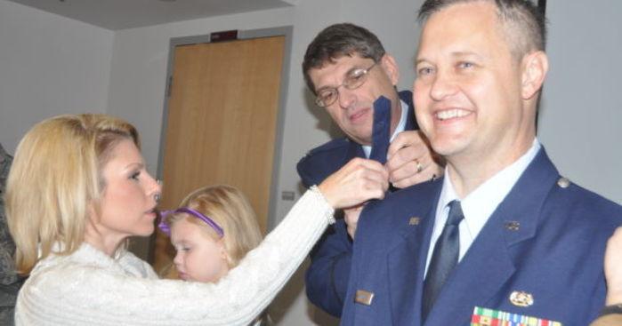 Schafer promoted to Lt. Col. in Air Guard