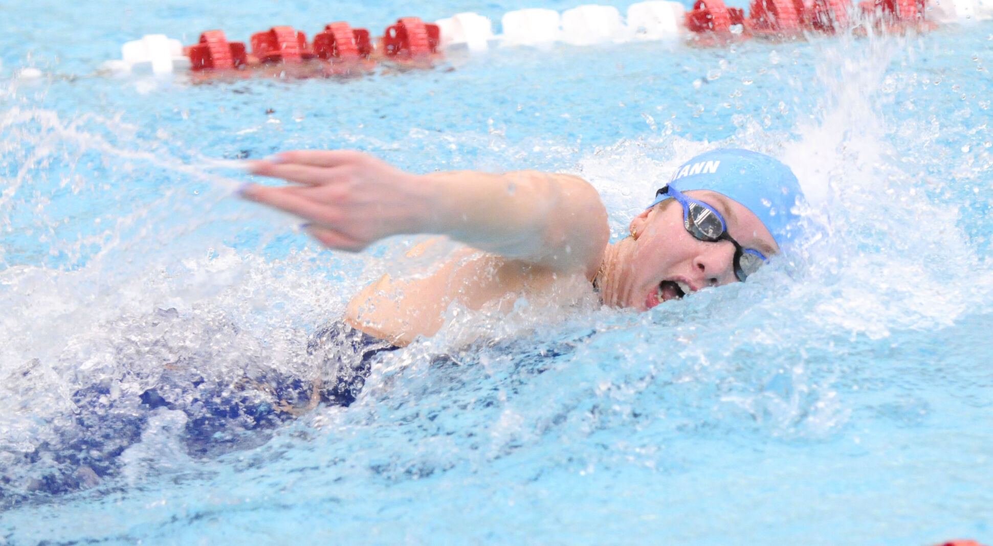 Baumann Shines with 2 Event Finals at NSAA State Swimming Meet - BVM Sports