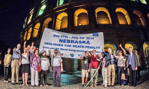 Roman Coliseum honors Nebraska's death penalty repeal