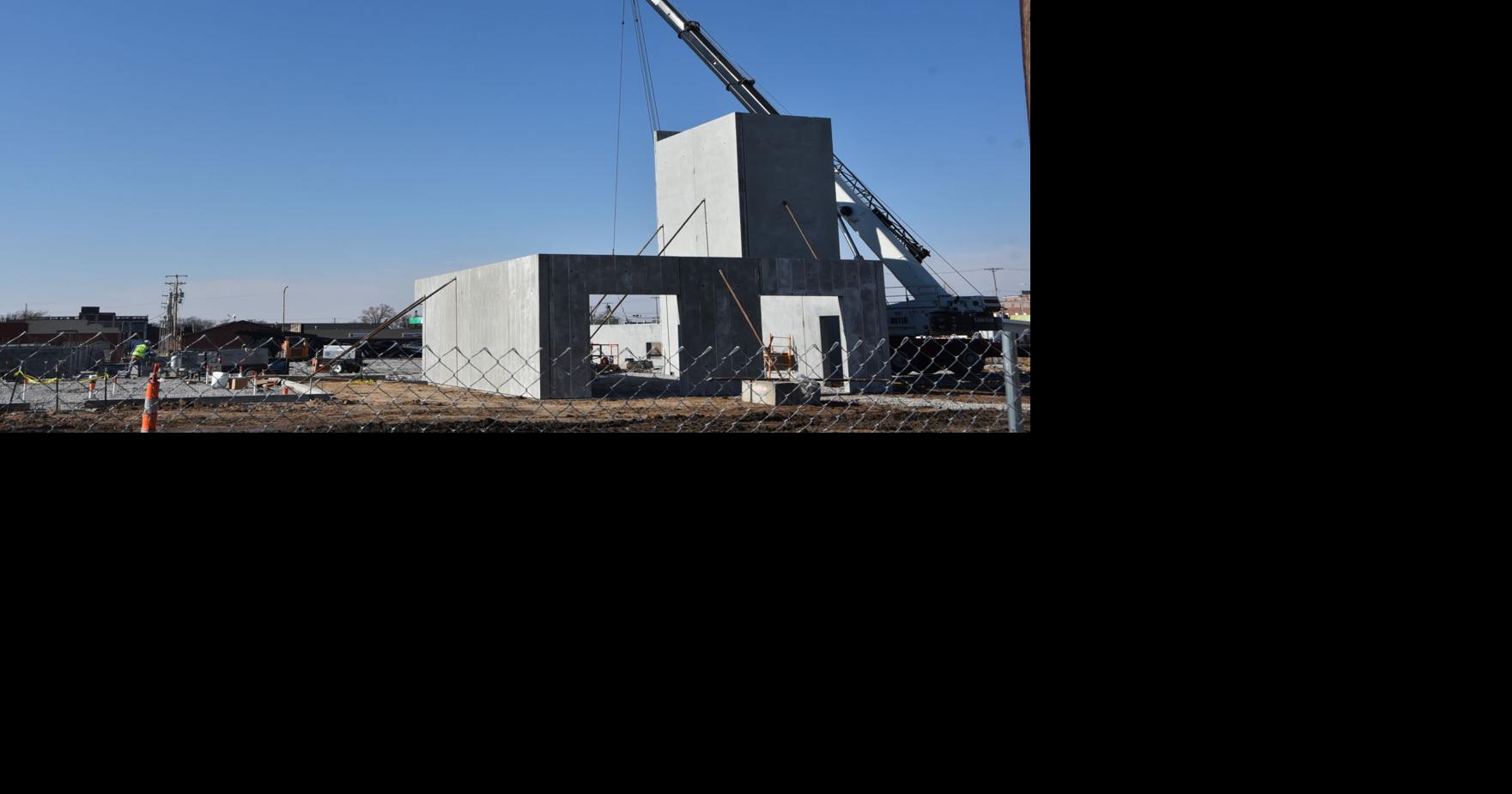 Walls installed at Beatrice Fire and Rescue site