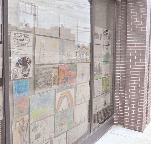 Police display crime prevention posters