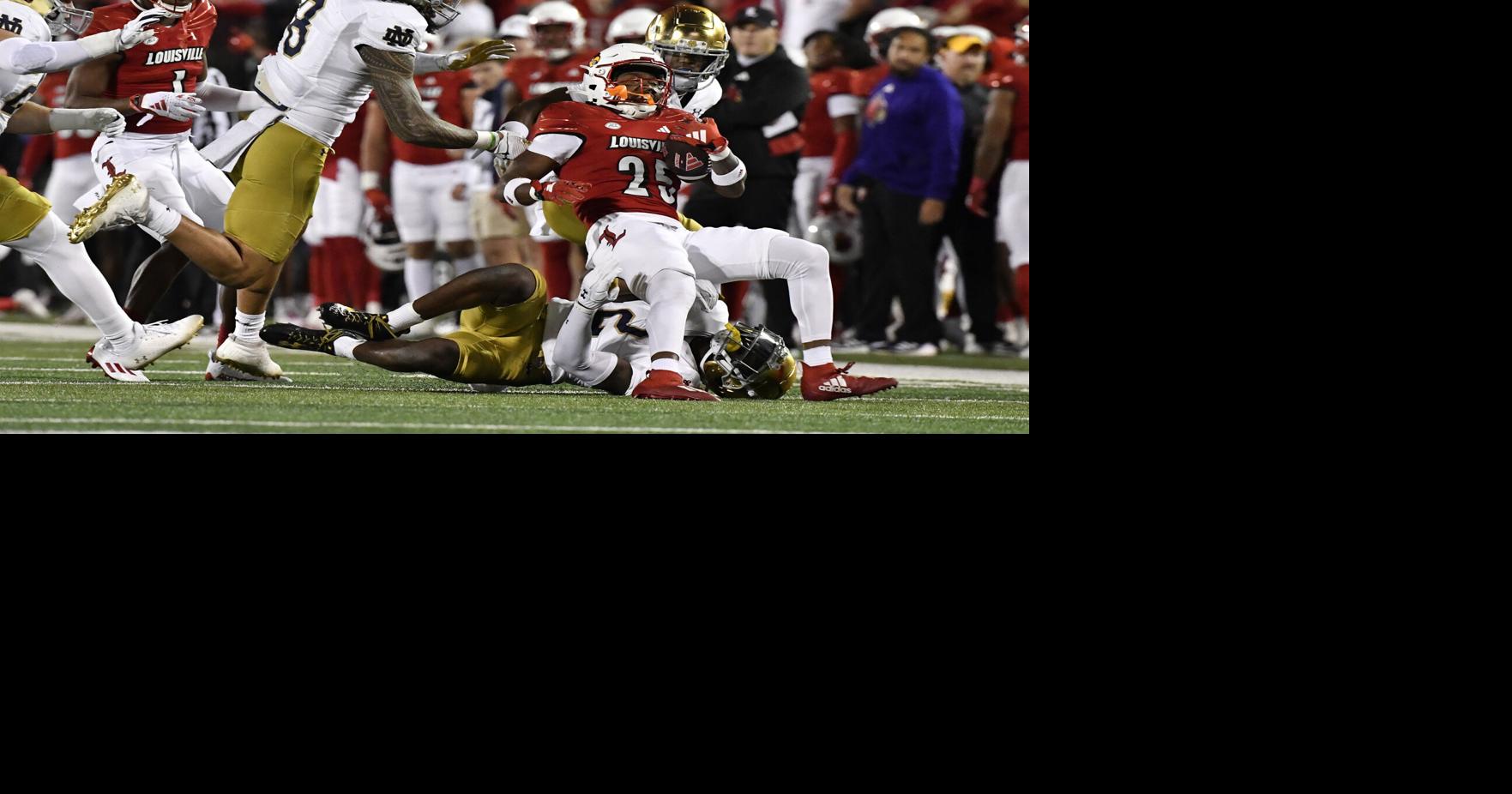 No. 24 Louisville beats No. 10 Notre Dame 33-20, with Jawhar Jordan ...