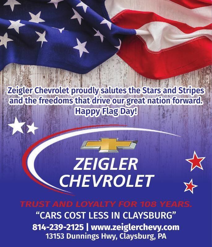 Zeigler Chevrolet proudly salutes the | Services | bedfordgazette.com
