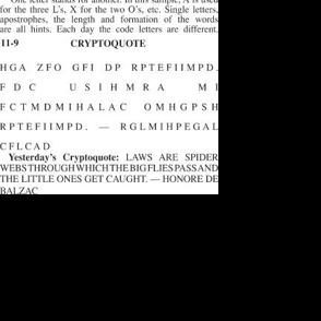 Cryptoquote | Local News | bedfordgazette.com