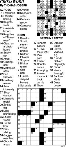 Crossword | Crossword | bedfordgazette.com