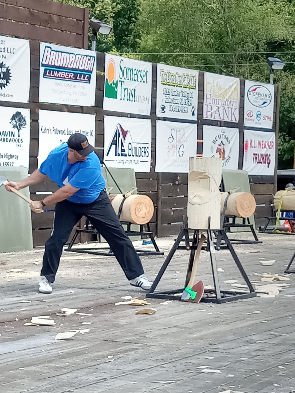 Axes fall, wood chips fly at lumberjack event | Local News ...