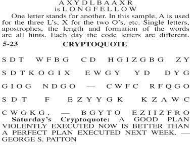 CRYPTOQUOTE | Local News | bedfordgazette.com