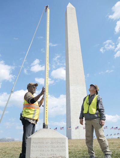 Surveyors study Washington Monument | Archives | bedfordgazette.com