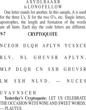 Cryptoquote | Local News | bedfordgazette.com