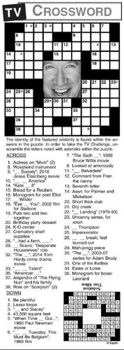 TV CROSSWORD | Local News | bedfordgazette.com
