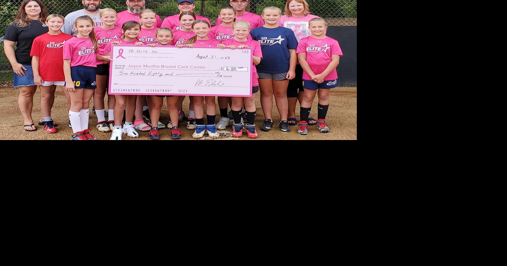 Softball team donates to cancer center | Local News | bedfordgazette.com