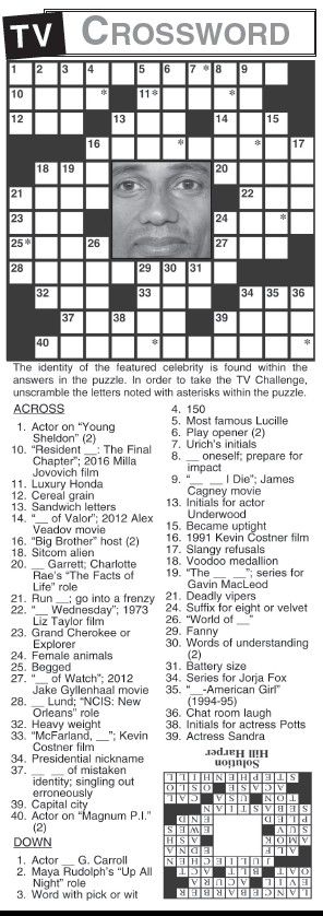 TV CROSSWORD | Local News | bedfordgazette.com
