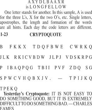 Cryptoquote | Local News | bedfordgazette.com