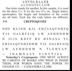 CRYPTOQUOTE | Local News | bedfordgazette.com