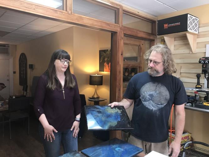 Art pairs well with wine in new downtown business | Local News ...
