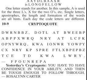 CRYPTOQUOTE | Local News | bedfordgazette.com