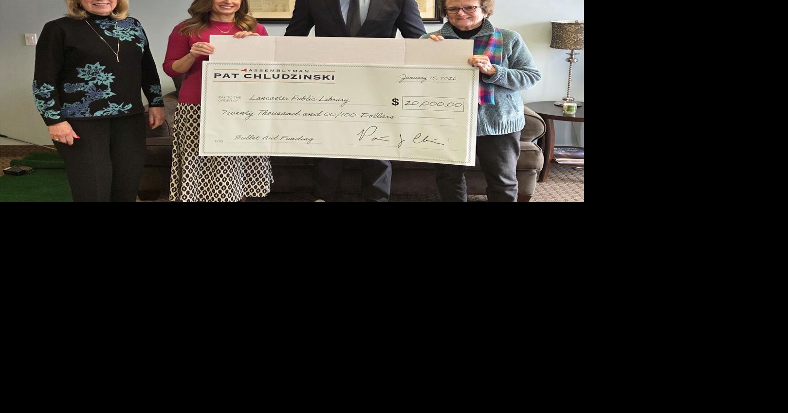 Chludzinski secures $20,000 for Lancaster Library | News | beenews.com