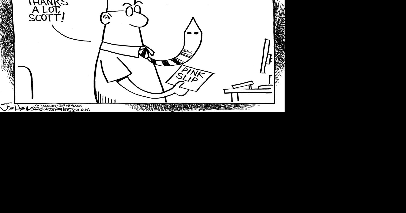 Editorial cartoon —Dilbert's Demise | Opinion | belgrade-news.com