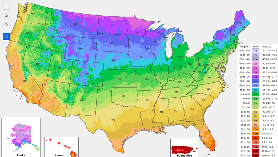 Plant hardiness zone map shows where plants thrive | Agriculture ...